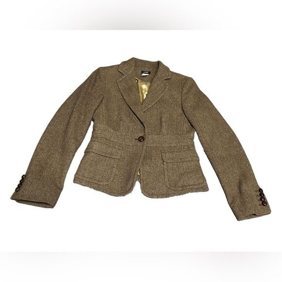 J. Crew | Jackets & Coats | J Crew Tan Tweed Womens Blazer | Poshmark